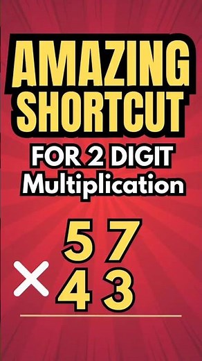 Amazing shortcut for 2 digit multiplication