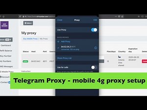 Telegram proxy - Mobile 4G proxy setup