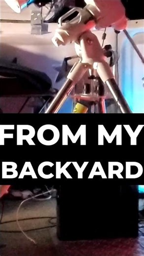 I Didn't Expect To See This In My Own Yard #telescope #astronomy #amazing