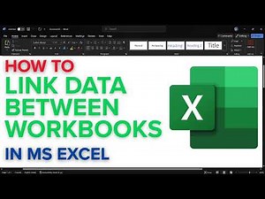 How to Link Data Between Excel Workbooks | External References in MS Excel (2025 Guide)