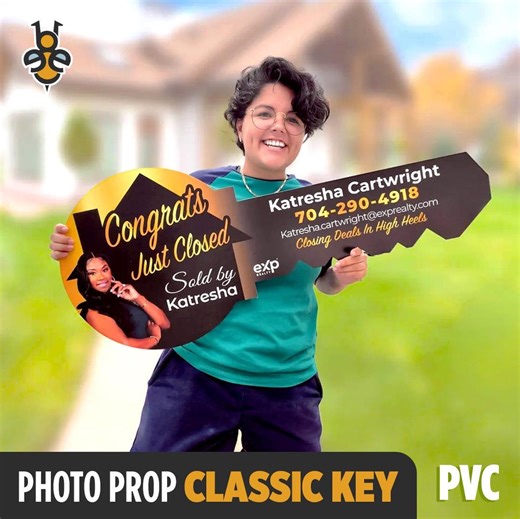 Custom PVC Giant Key Photo Prop: Realtor Sold Home Closing Gift - Etsy
