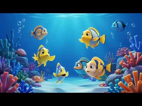 Fun Fish Underwater 🐠 Kids Background Ambience 🌊 Screensaver 🫧 3.5hrs Relaxing Colorful Ocean Loop 🐠