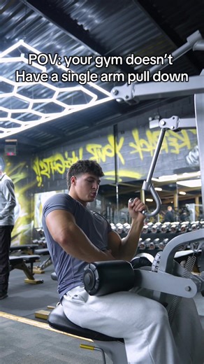 Best alternative to the single arm pull down machine. @AYBL code HARLEY #natty #gymtips #gymmotivation