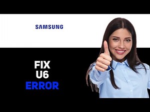 How To Fix The Samsung Washer U6 Error Code Meaning Causes Solutions 2025