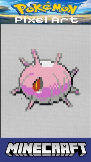 Minecraft Pokémon Pixel Art Timelapse - #268 Cascoon