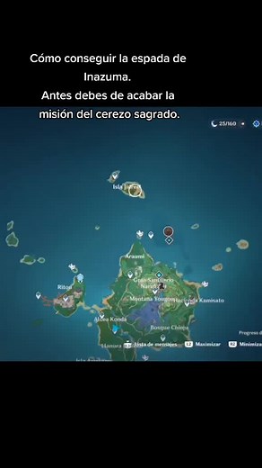 Cómo conseguir la espada de Inazuma en Genshin Impact