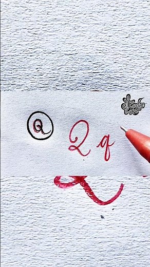 ‎How to write stylish in calligraphy | Q Alphabet | Cursive handwriting style