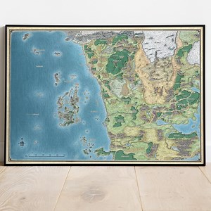Dungeons and Dragons Map Poster, Frameless Dnd Wall Art & Print, Home Decor, Dnd Poster Gift - Etsy