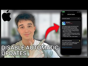 How To Turn Off Automatic Updates On iPhone iOS 26