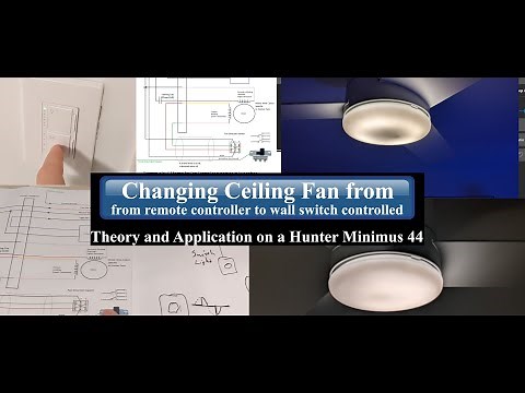 Making a remote controlled ceiling fan work from the wall control, ditching the fan remote