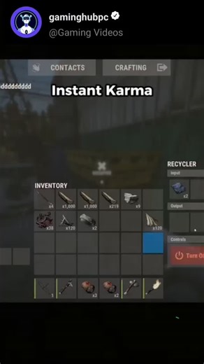 Gaming Videos on Instagram: "Instant karma Rust Game, Rust Console, Rust Base, Rust PvP, Rust Clan, Rust Life, Rust Moments, Rust Highlights, Rust Building, Rust Solo, Rust Raid, Rust Loot, Rust Trap Base, Rust Zerg, Rust Vibes, Rust On Console, Rust Grind, Rust Addict, Rust Gameplay, Rust Survival, Rust Wipe Day, Rust Rusty, Rust Gamer, Rust Tips, Rust Plays, Rust Kills, Rust Explosives, Rust Clutches, Rust OG, Rust Main, Rust Funny, Rust Fails, Rust Sweat, Rust Tactics, Rust Solo Vs Zerg, Rust