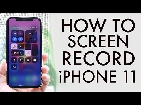 How To Screen Record On iPhone 11 / iPhone 11 Pro / iPhone 11 Pro Max!