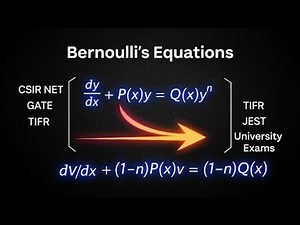 "How to Solve Bernoulli Linear Differential Equations Step by Step"