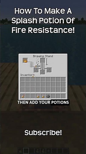 How To Make A Splash Potion Of Fire Resistance?