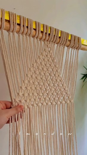 How to make macrame runner .. DIY
