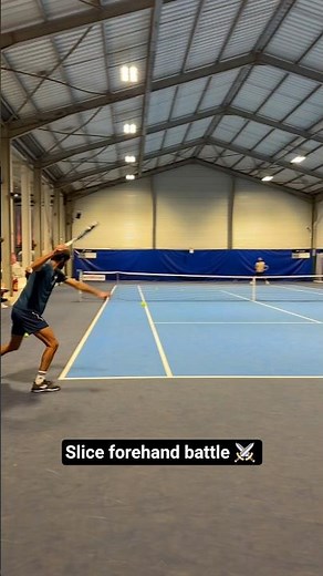 ⚔️ Slice forehand battle between Titouan Droguet and Constant Lestienne with ( TC Boulogne-sur-Mer)