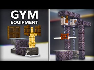 10+ Gym Equipment Build Hacks in Minecraft