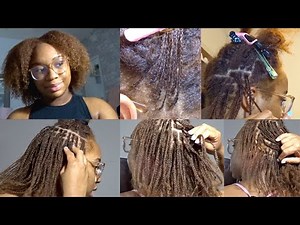 DIY Microlocs Installation/ Braidlocs Vlog | Tommie Marie ❤️
