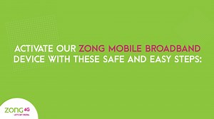 Now you can activate your Zong 4G device in just a few easy and quick steps and stay connected anytime, anywhere! #LetsGetDigital with #Zong4G | Zong