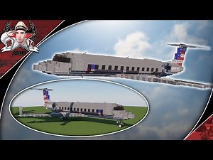 Minecraft: Modern Bombardier CRJ200 (American Airlines) | Regional Passenger Jet Tutorial