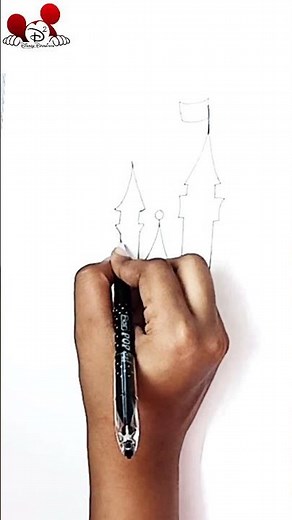 Learn How to Draw Disney Castle Svg - D2 Disney Drawing | Easy Drawing Tutorials