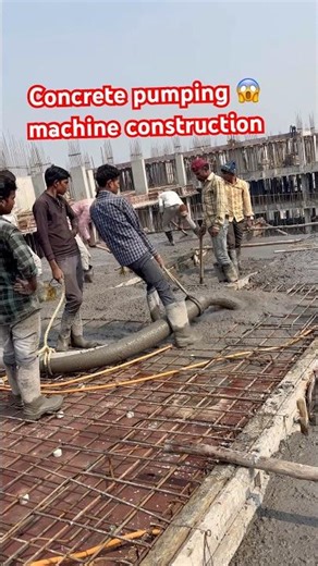 Pumping machine technology work RCC slab rmc concrete #shorts #trending #viral #construction #rcc