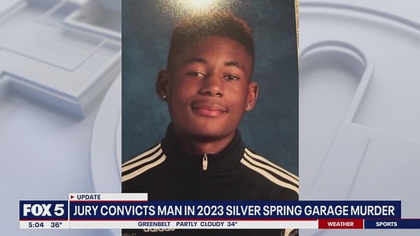 Man convicted in 2023 Silver Spring parking garage murder