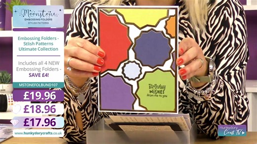 Looking for stylish designs? Our four brand-new embossing folders are perfect for creating beautifully textured backgrounds that add extra dimension to your cards. | Hunkydory Crafts