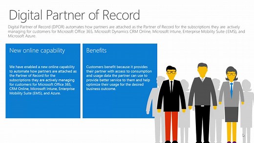Attaching a DPOR for Office 365, CRM Online, Intune and EMS