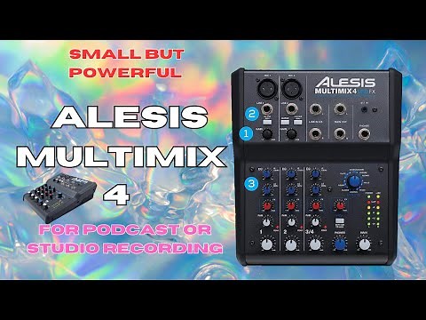 Alesis MultiMix 4 USB FX / 4 Channel Compact Studio Mixer