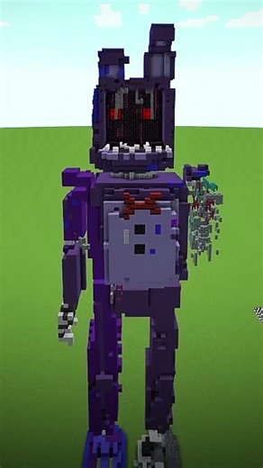 Building Withered Bonnie in Minecraft! 🐰🛠️