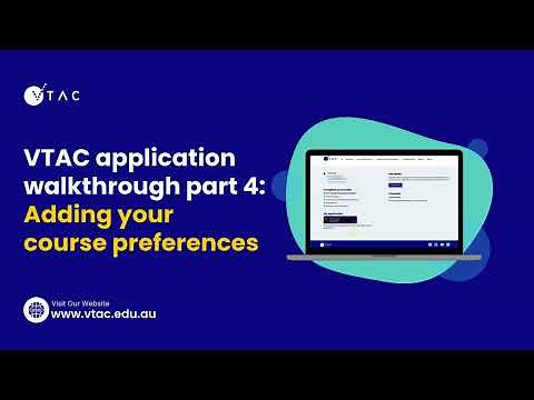 The VTAC application pt 4: Adding your preferences