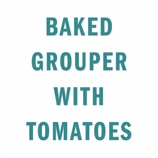 Baked Grouper with Tomatoes and Artichokes is a quick and easy, light...