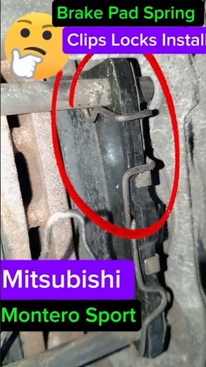 How To Install Brake Pad Spring Clips Locks 2020 Montero Sport#car #brake #@AutoMechanic88 #tips