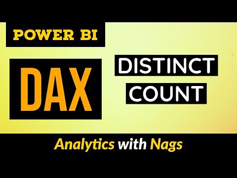 Distinct Count in Power BI DAX Tutorial (33/50)