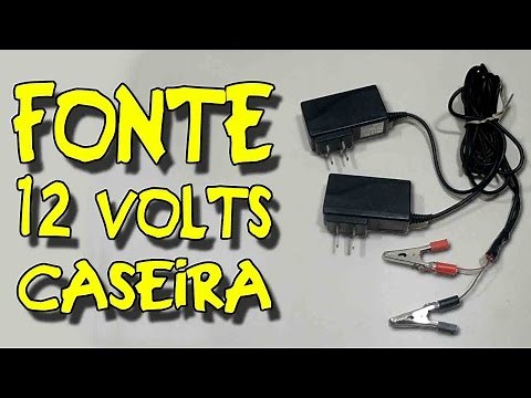 12V power supply using cell phone chargers! How to make it!