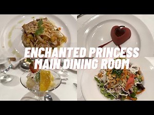Enchanted Princess Main Dining Room Menu & Food Pictures | 7 Night Western Caribbean Cruise