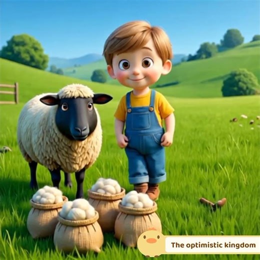 Baba Black Sheep🐑 #nurseryrhymes #cartoon #trending #cute