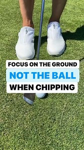 STOP focusing on the ball when chipping. 🛑 let us explain. #golf #golftips #golfclub #golfer #golfing | Me and My Golf