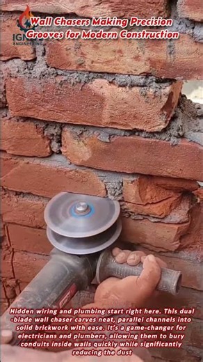 Wall Chasers Making Precision Grooves for Modern Construction