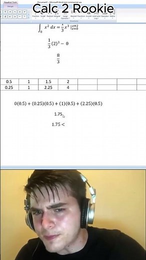 Calculus 2 Rookie vs Pro #calculus #riemannsum #integralcalculus