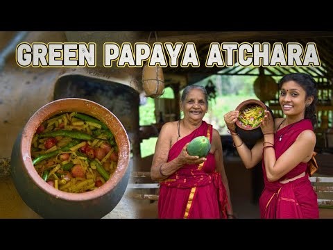 How To Make Pickled Papaya | Atchara | Atsarang Recipe Ceylon Village Style