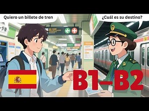 20 Spanish Conversation Practice | Buying a Metro Ticket (A1) | Daily Conversations