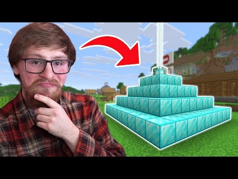 I Built a FULL DIAMOND Beacon in My Minecraft Forever World