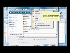 Excel 2007. 3.1.1. Guardar un libro de trabajo.