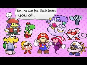 Paper Mario The Thousand-Year Door Remake - All Partners Join to the Party Scenes (4K)