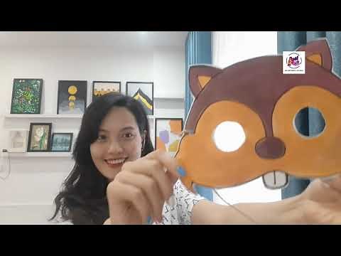 Làm mặt nạ con thú | Làm mặt nạ con sóc #AnhArt #Crafts Ideas