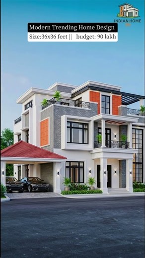 Ultra Luxury Modern House Design 2026 | 36x36 Plot #home #exteriordesign #dreamhome