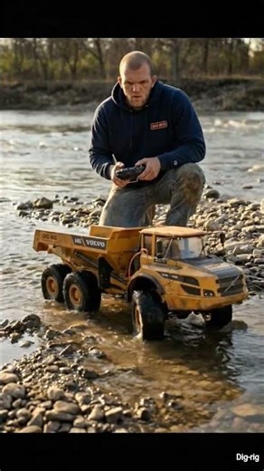 Mini RC Asphalt Paver Laying Road Like Real Construction Machine