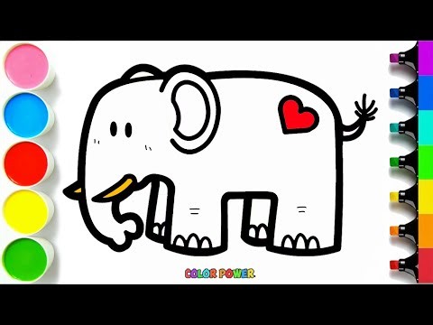 🐘✨How To Draw a Friendly Elephant | Easy Step By Step Tutorial